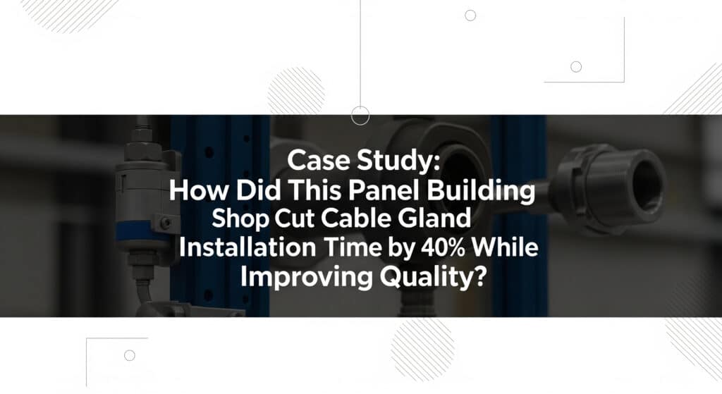 Case Study: How Did This Panel Building Shop Cut Cable Gland ...