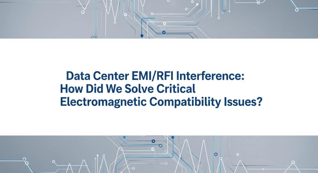 Data Center EMI/RFI Interference: How Did We Solve Critical ...